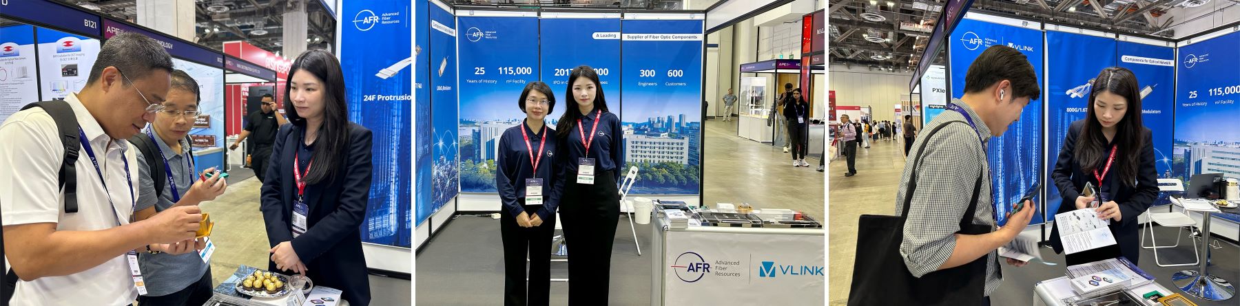 AFR And Vlink Showcased TFLN Modulator And Fiber Array Units At APE ...